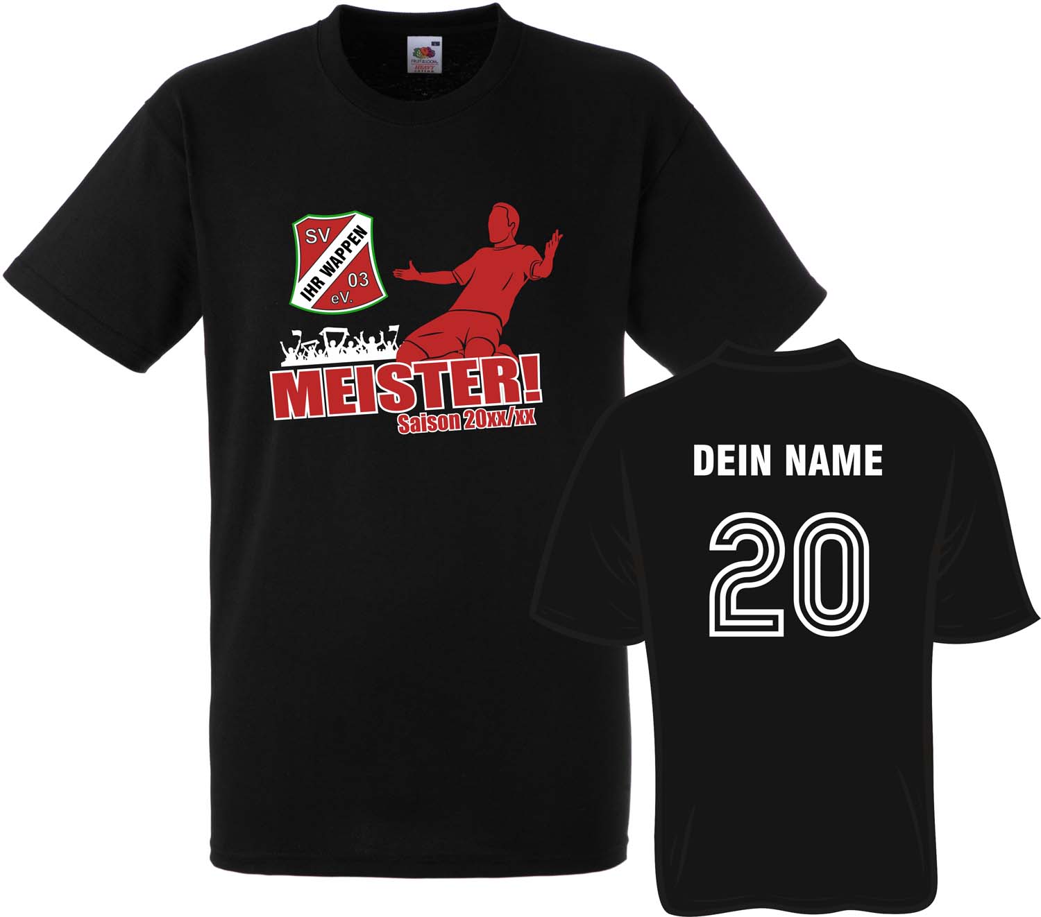 Fussball Meister T Shirt Spruche